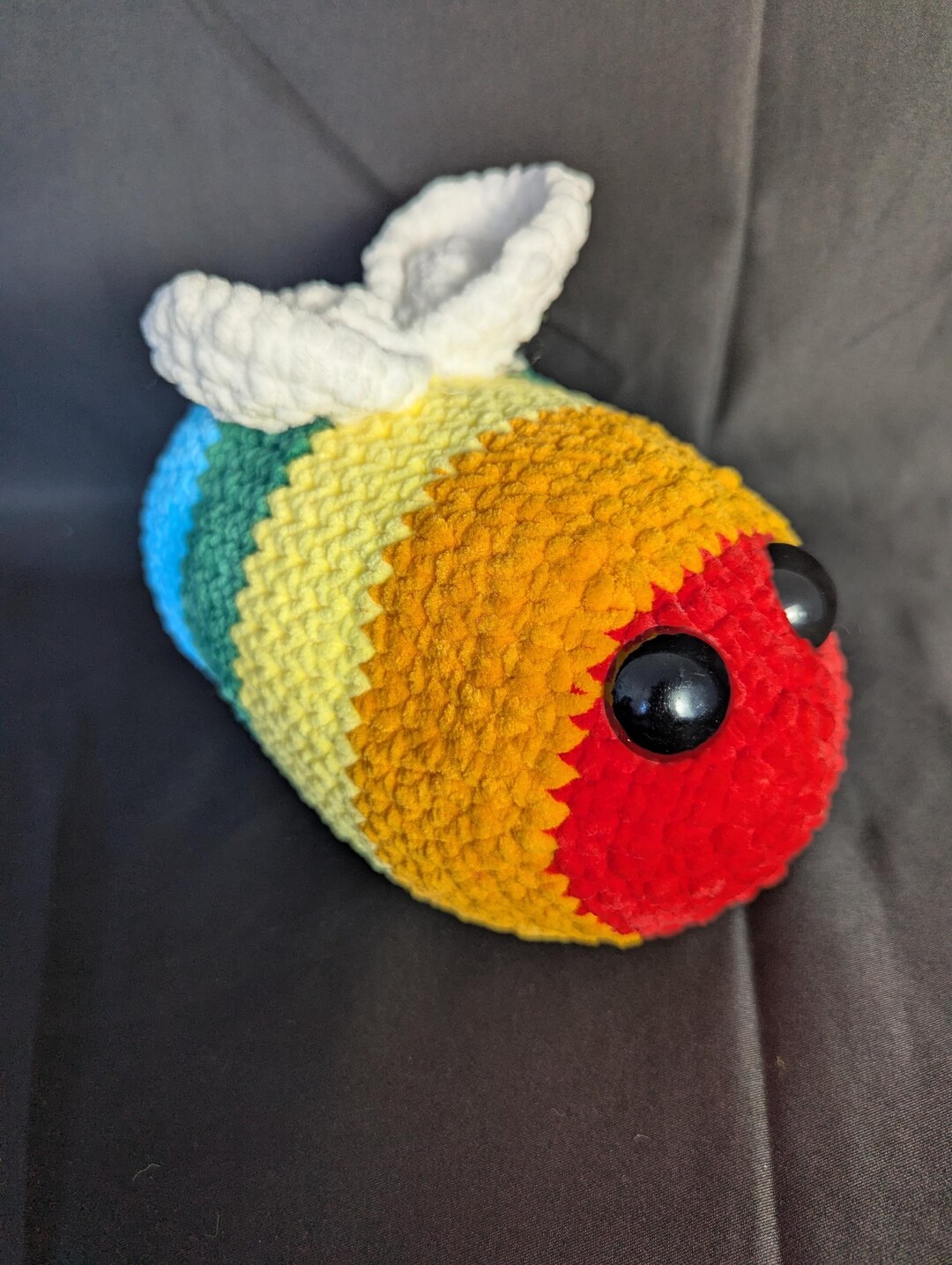 LGBT+ Pride Pastel Rainbow Colours Handmade Crochet Bee Amigurumi ...