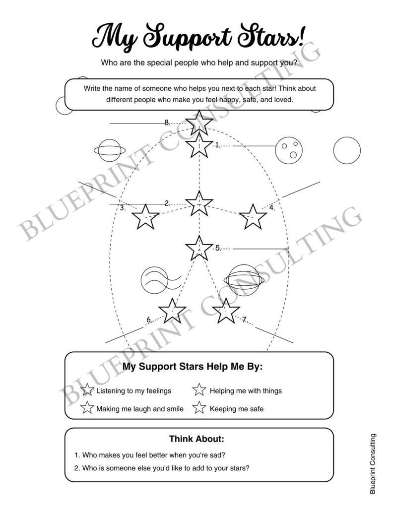 Identifying Supports Worksheet for Teens & Adolescents | LPC | MFT ...