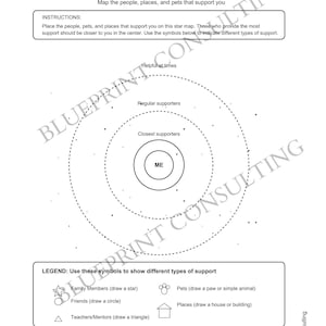 Identifying Supports Worksheet for Teens & Adolescents | LPC | MFT ...