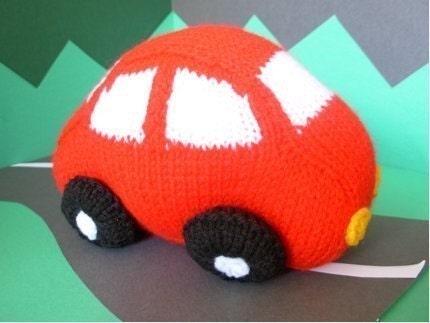 Toy Pattern, Knitting Pattern for Toy Car. Ideal Gift From Grandma or ...