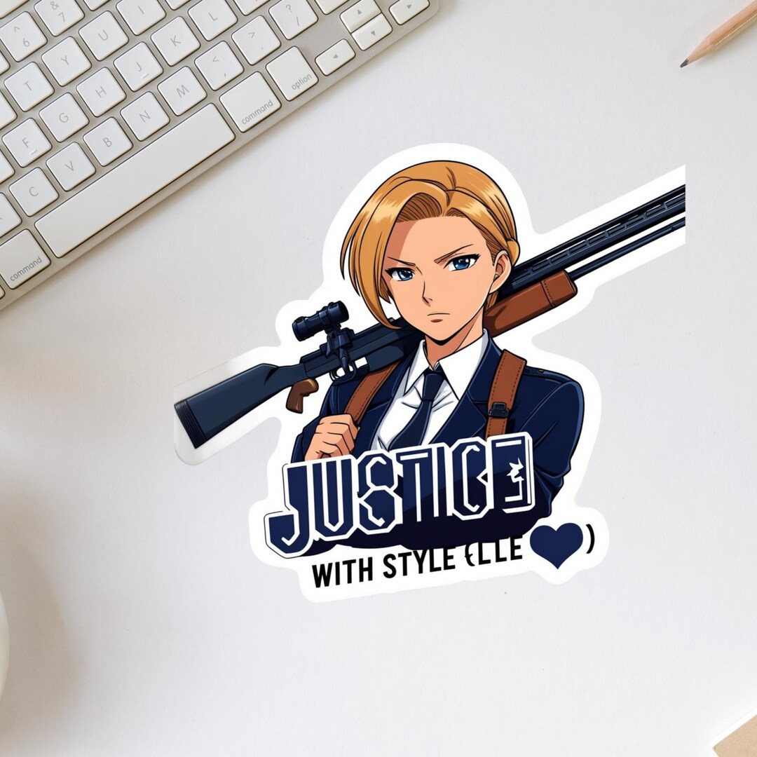 Caitlyn Arcane Sticker: League of Legends Anime Decal (PNG Digital ...