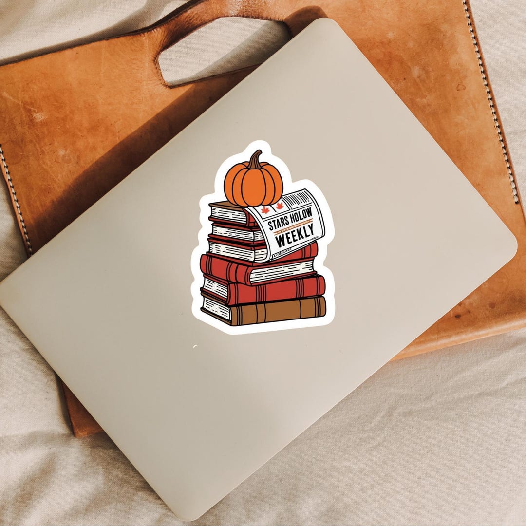 Gilmore Girls Fall Sticker Set – Autumn Book Stack & Stars Hollow ...