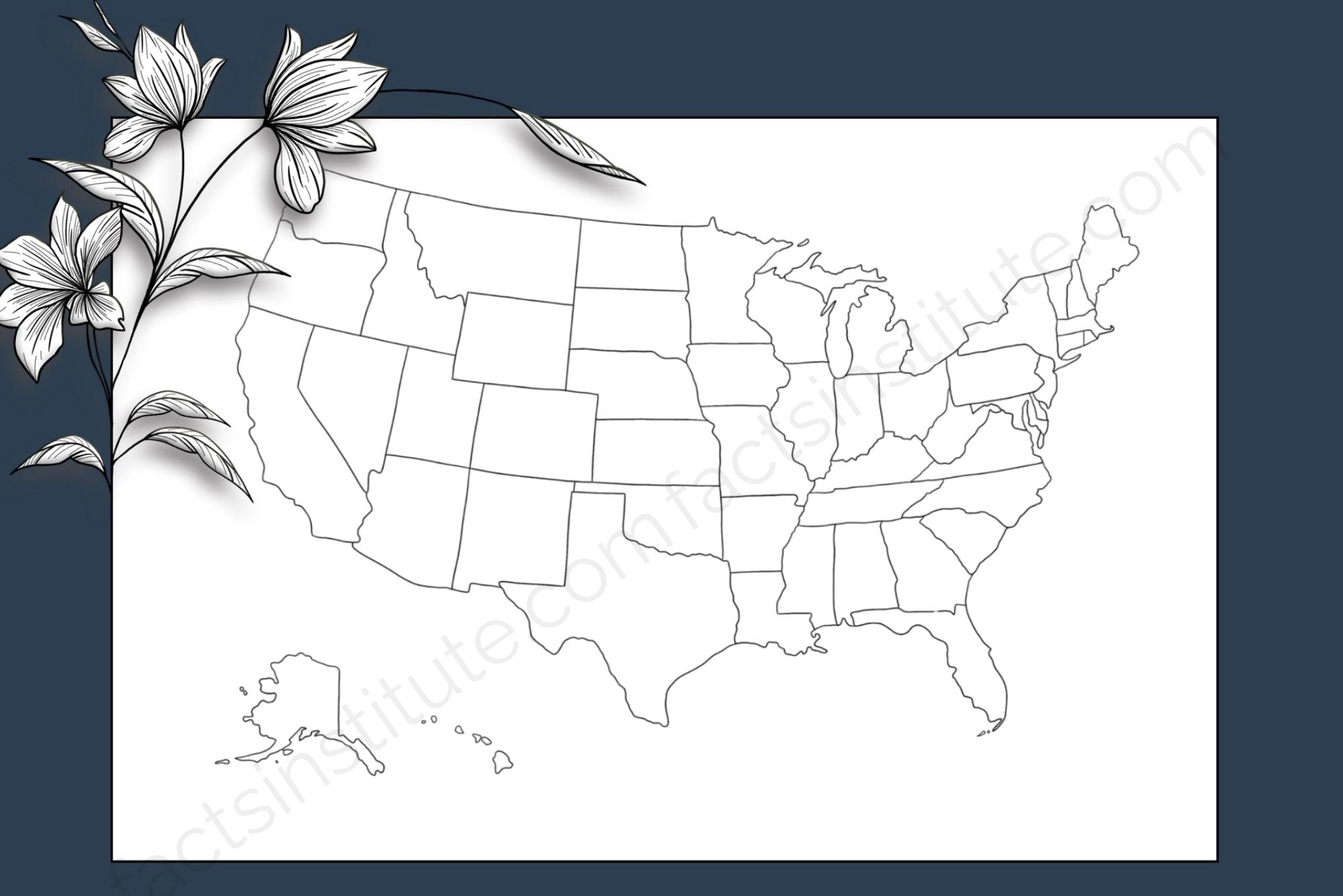 Blank US Maps Printable | US Maps Outline | States and Capitals Map ...