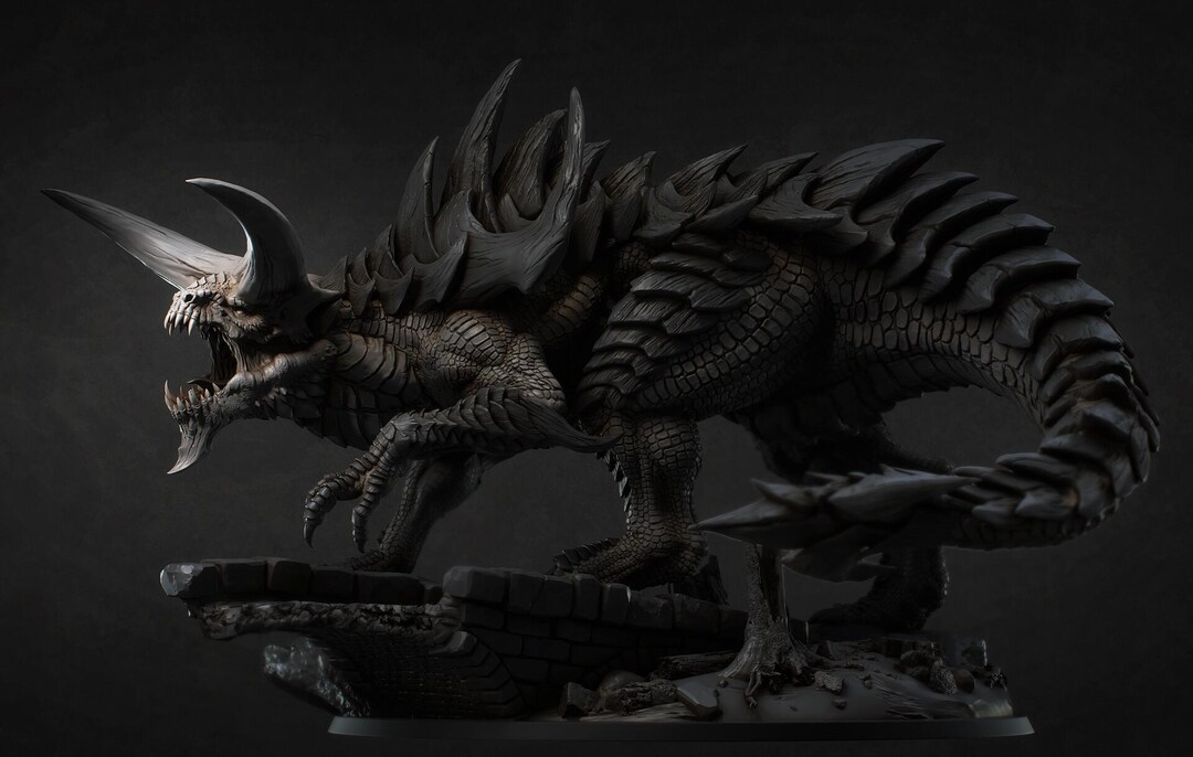 Titan Tarrasque STL File | High-quality 3D Printable Model | Digital ...