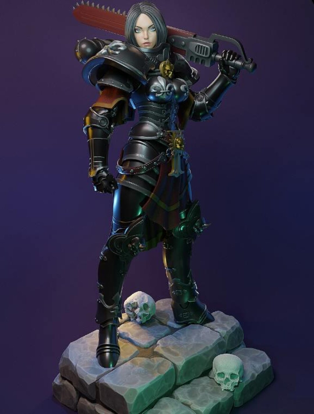 Battle Sister STL File | High-quality 3D Printable Model | Digital ...