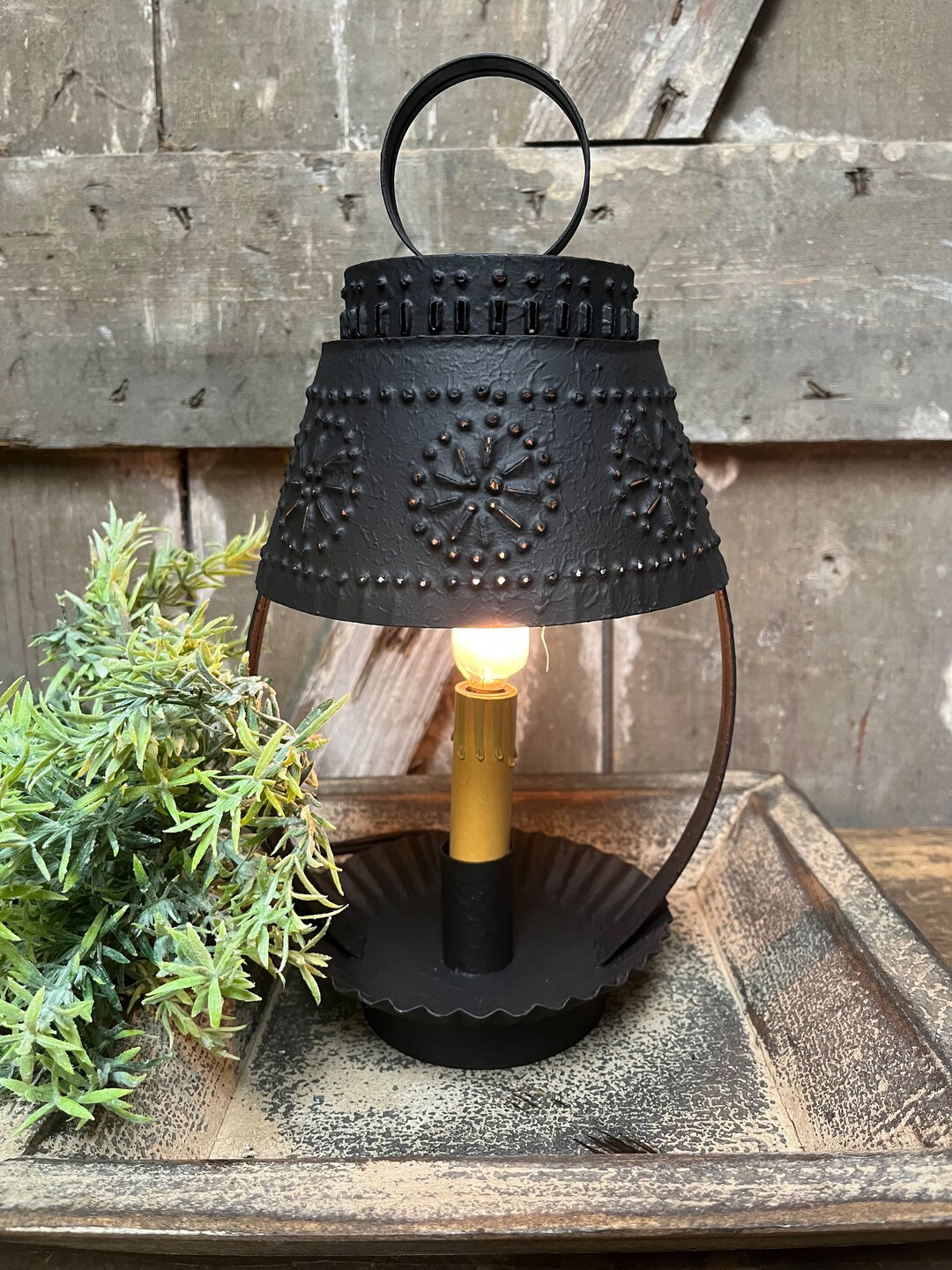 Primitive Punch Tin Student Light Electric Black - Etsy