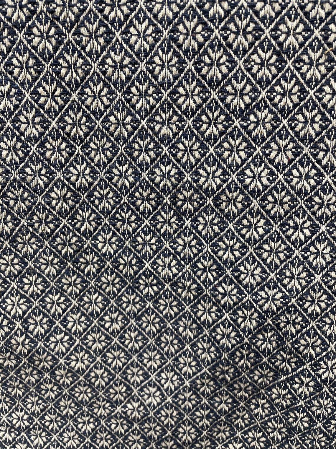 Primitive Coverlet 52x74 Inch Throw Blue/white - Etsy