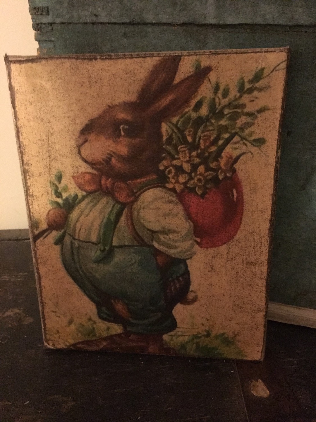 Primitive Easter Grungy Decorative Canvas Print 8x10 - Etsy
