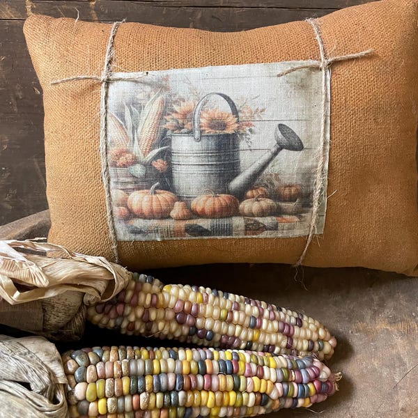 Primitive Pillow - Etsy
