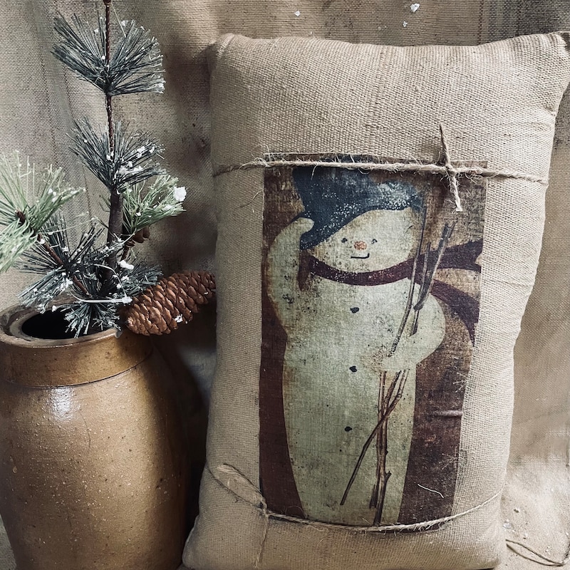 Primitive Pillow - Etsy