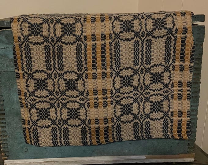 Primitive Christmas Coverlet 52x74 Inch Throw Red Green and Tan - Etsy