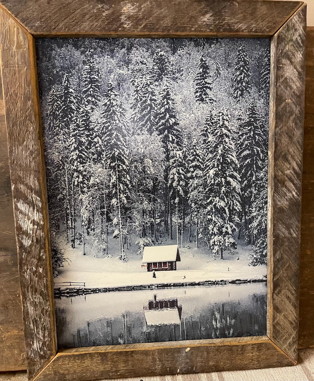 Primitive Fall Framed Cabin in the Woods Print 12x16 Lathe - Etsy