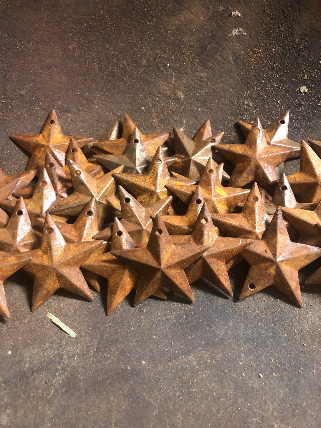 Primitive 1.5 Inch Rusty Stars Set of 50 or 100 - Etsy