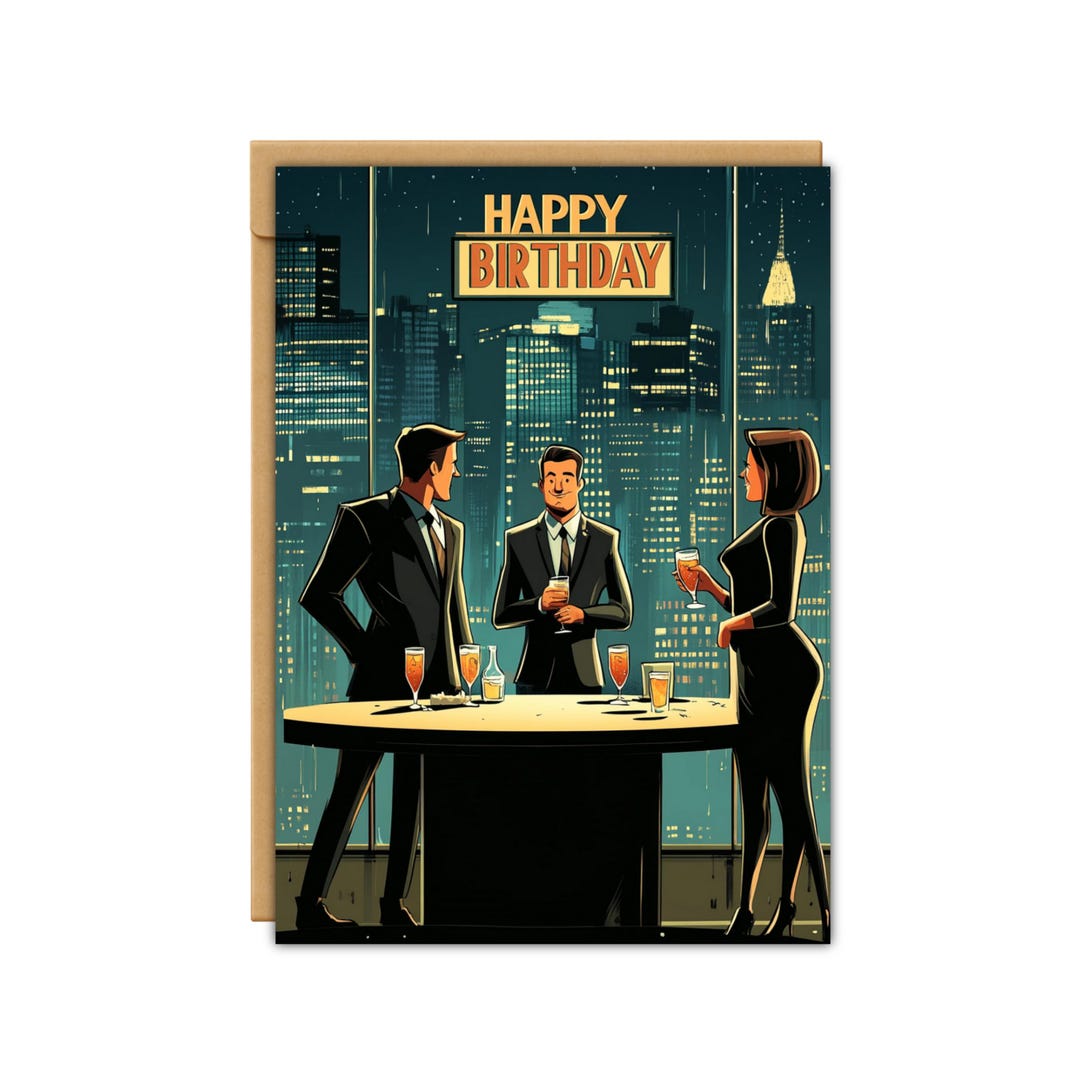 Funny Office Birthday Card: Superfine Mohawk Paper - Etsy