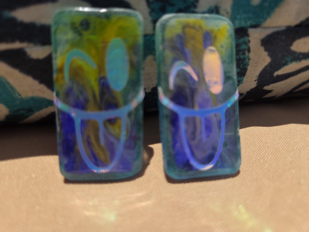 Holographic Winking Xray Markers - Blue Green Rad Tech Gift - Etsy
