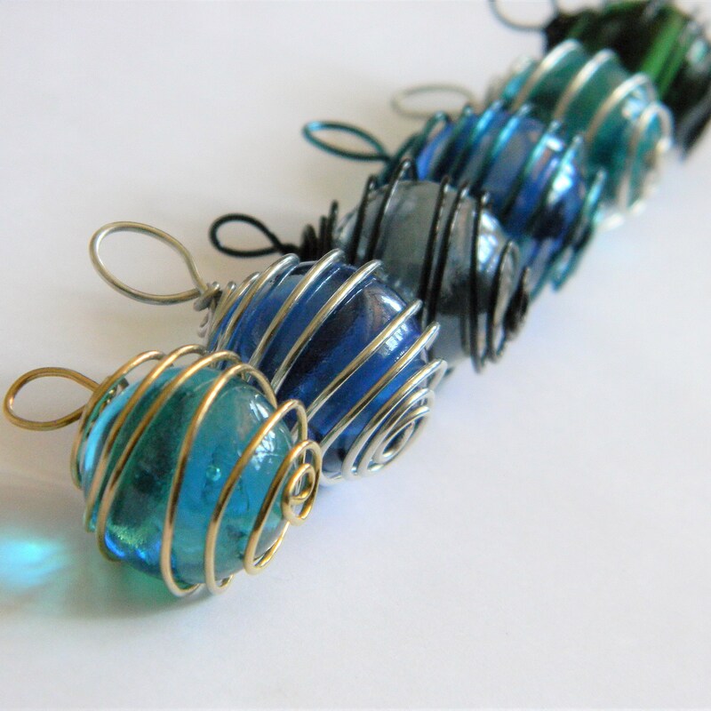 Wire Wrapped Marbles - Etsy