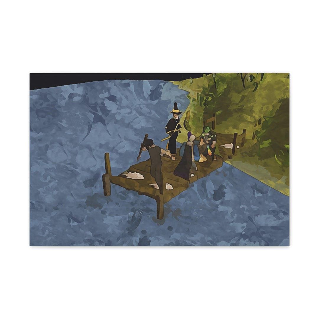 Runescape Karamja Fishing Dock Canvas – OSRS Nostalgia Wall Art ...