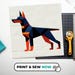 Doberman Quilt Block Pattern: Beginner FPP, 20x20 (PDF Pattern) - Etsy