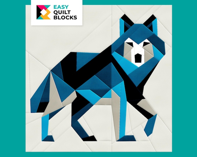 Howling Wolf Quilt Foundation Paper Piecing PDF Pattern - Etsy Canada