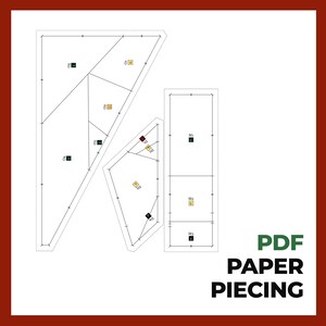 Gift Box Quilt Block Pattern, Easy Christmas FPP PDF, Beginner Paper ...