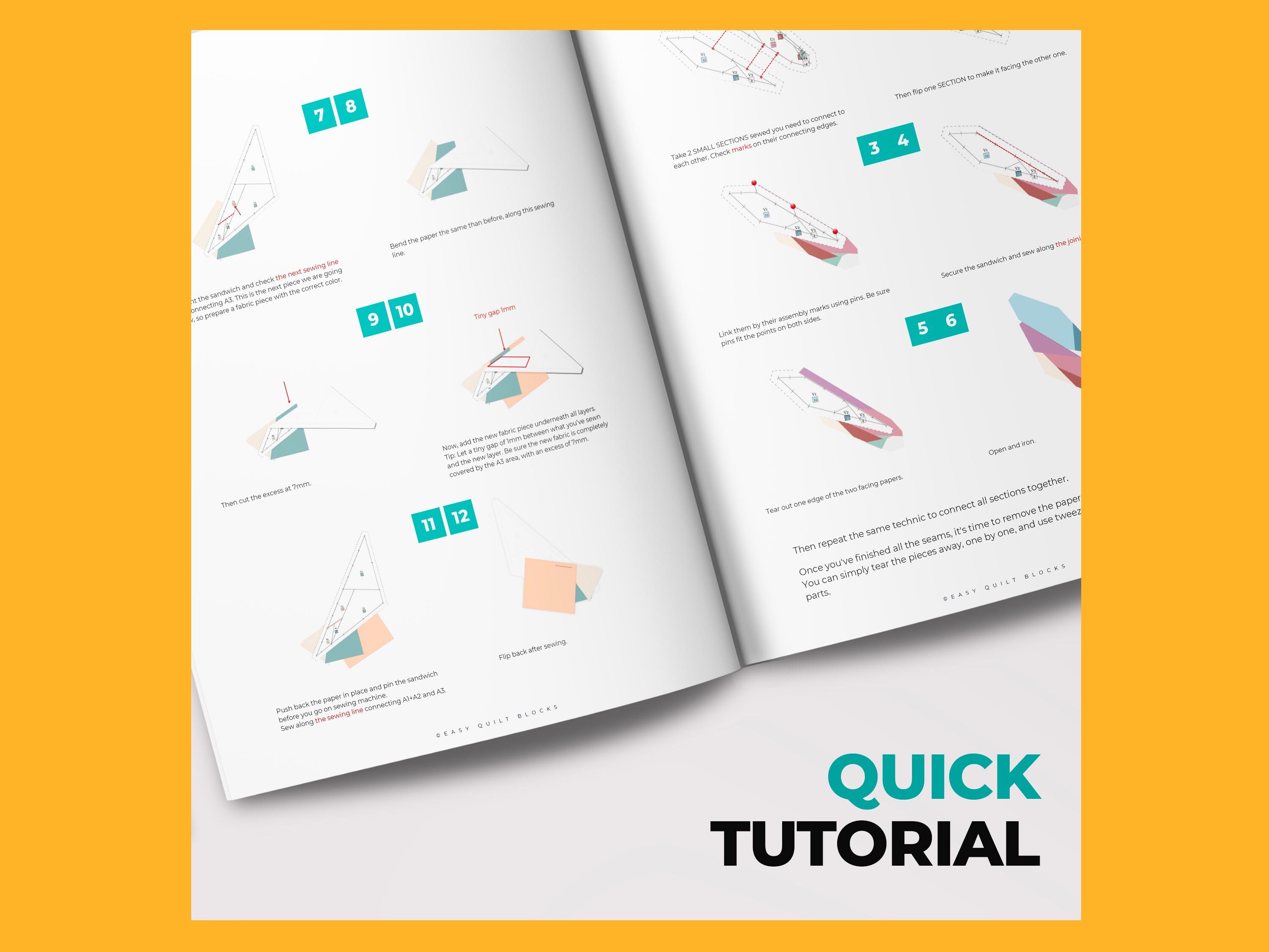 Toucan Quilt Block Pattern: Easy Paper Pieced Design (20x20") (PDF ...