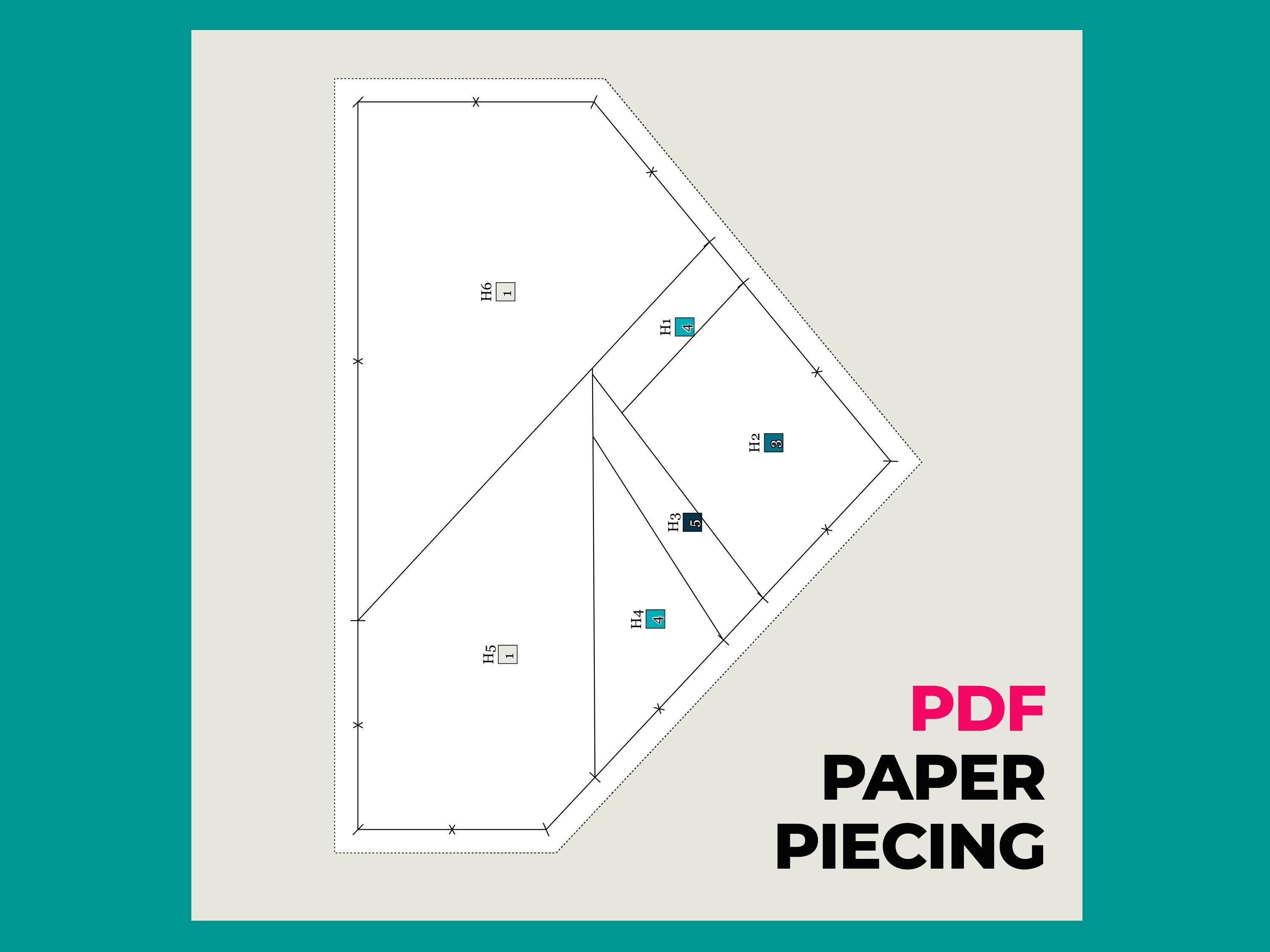 FPP Pattern - EASY Elephant QUILT Block | Bold Paper Pieced Quilt ...