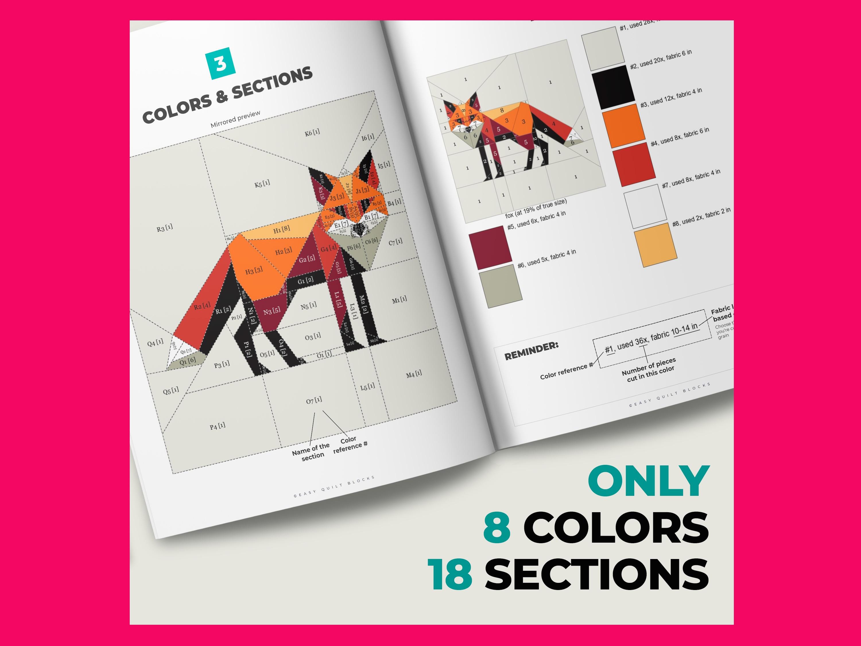 Sly Fox Quilt Block Pattern: Easy Paper Pieced Woodland Design (PDF ...