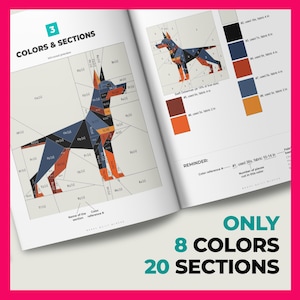 Doberman Quilt Block Pattern: Beginner FPP, 20x20 (PDF Pattern) - Etsy