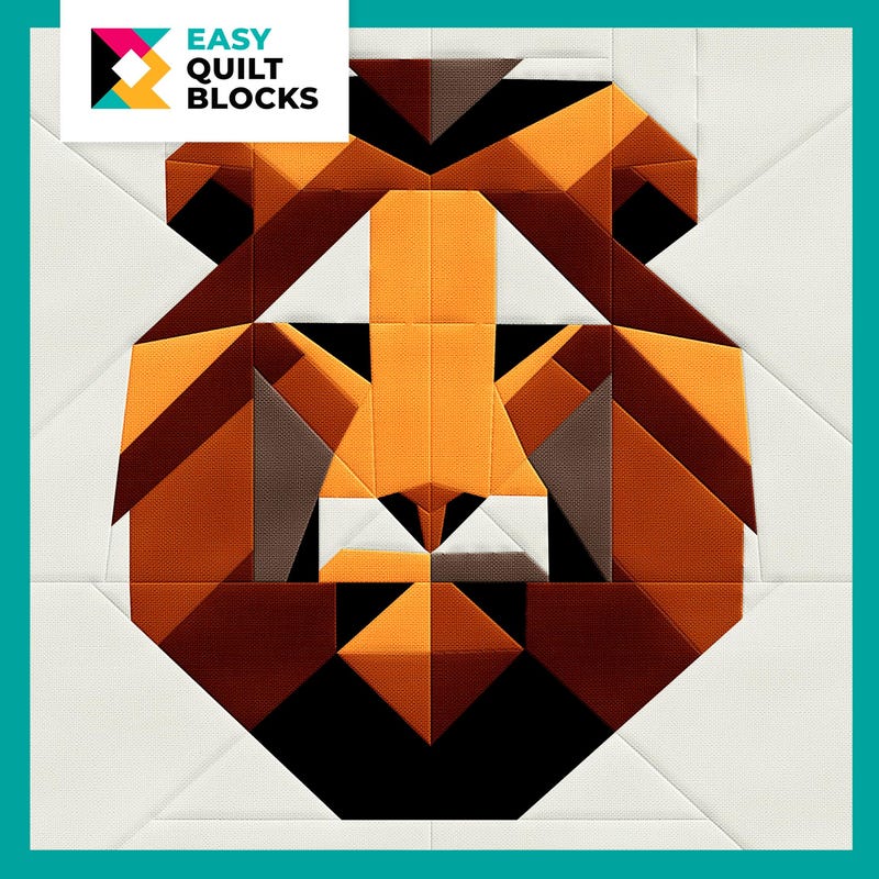 Lion Quilt Pattern - Etsy