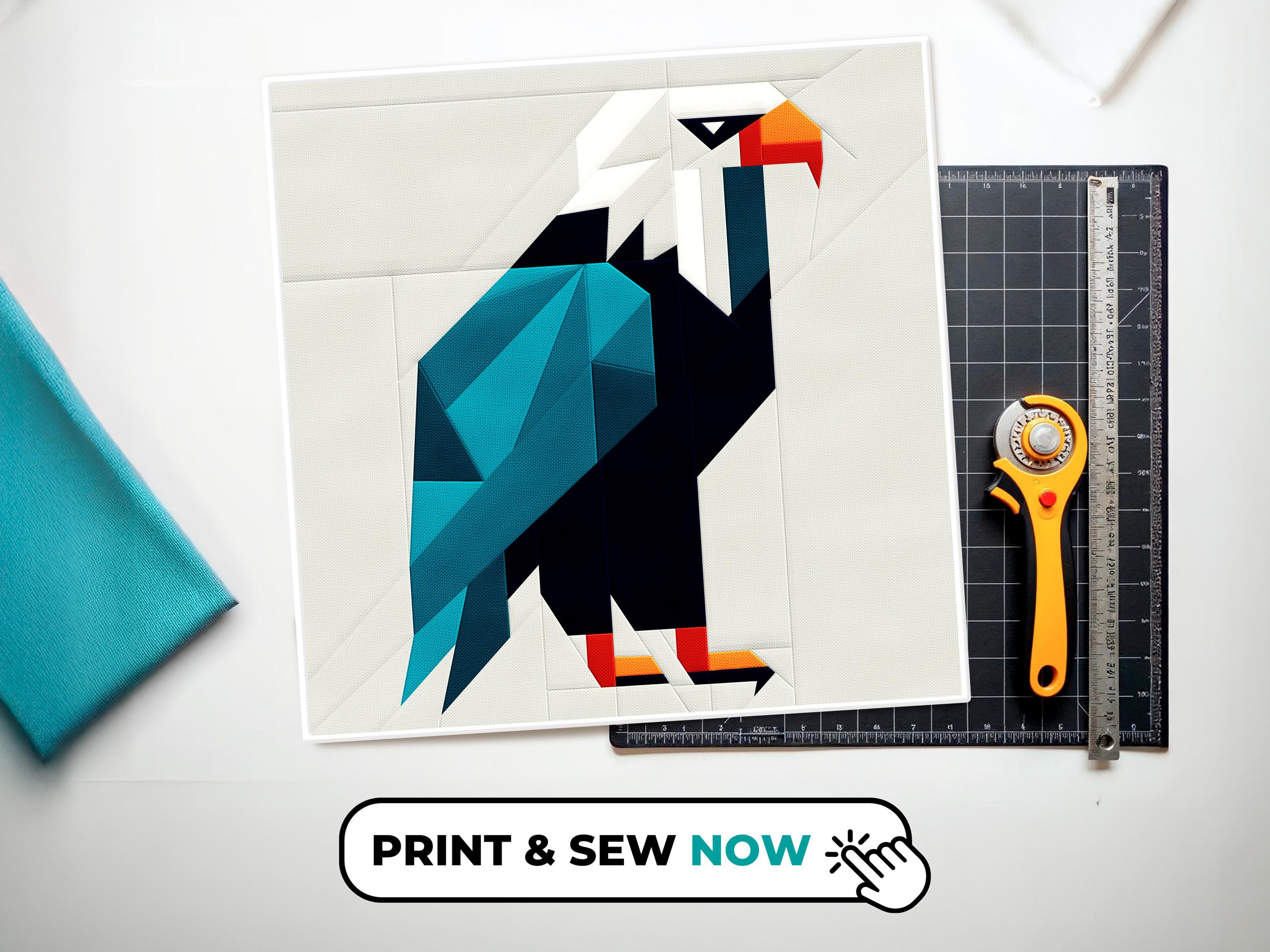 EASY Eagle Foundation Paper Piecing PATTERN - Beginner Fpp Pdf for ...