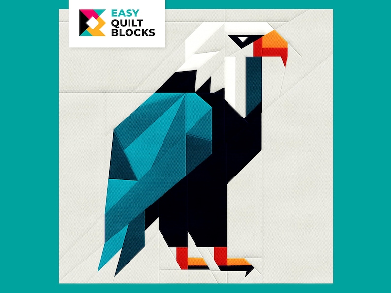 EASY Eagle Foundation Paper Piecing PATTERN - Beginner Fpp Pdf for ...