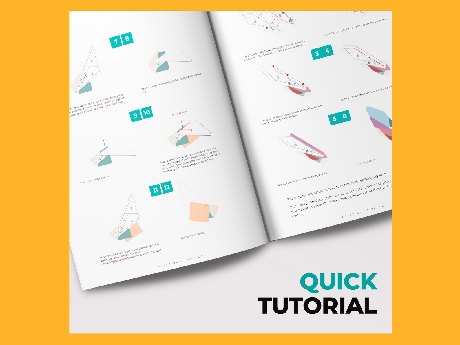 Wolf Quilt Block Pattern: Modern Paper Piecing (20x20") (PDF Pattern ...