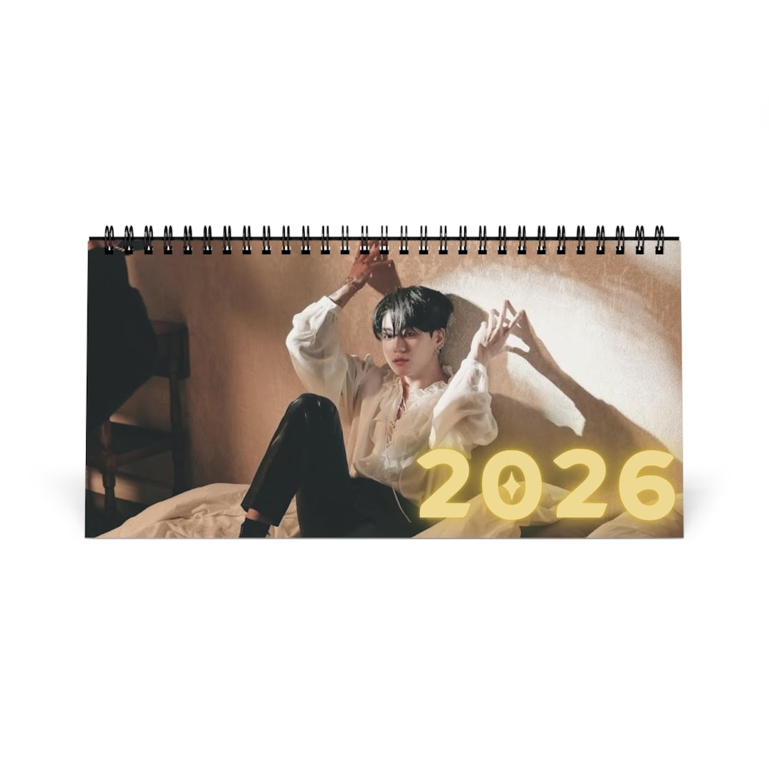 BTS Desktop Calendar With RM, Jin, Suga, J Hope, Jimin, V, or Jungkook ...