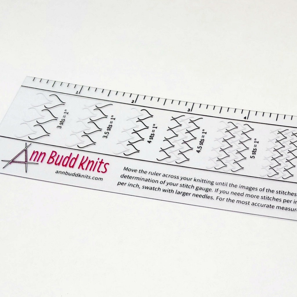 Ann Budd Knits "stitch Gauge Ruler" - Etsy