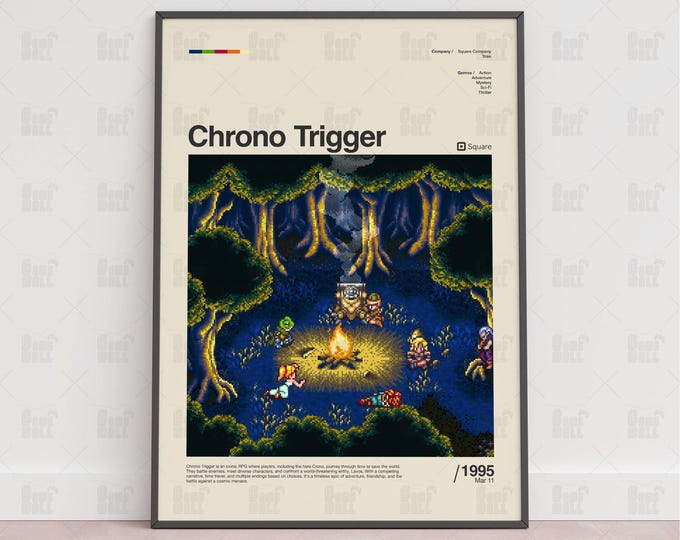 Chrono Trigger Nu Portrait - Art Print of Original Painting - Etsy