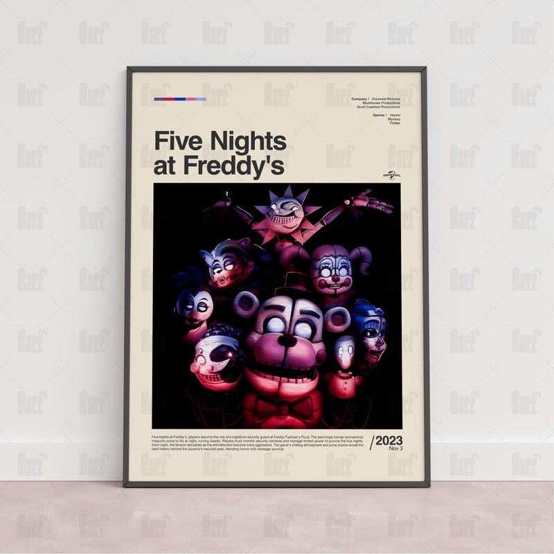 Five Nights at Freddy';s Posters - Etsy