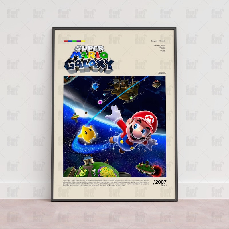 Mario Galaxy Poster - Etsy