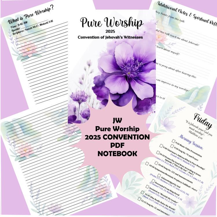 JW Pure Worship Convention Workbook | Notebook - Adult PDF Download ...