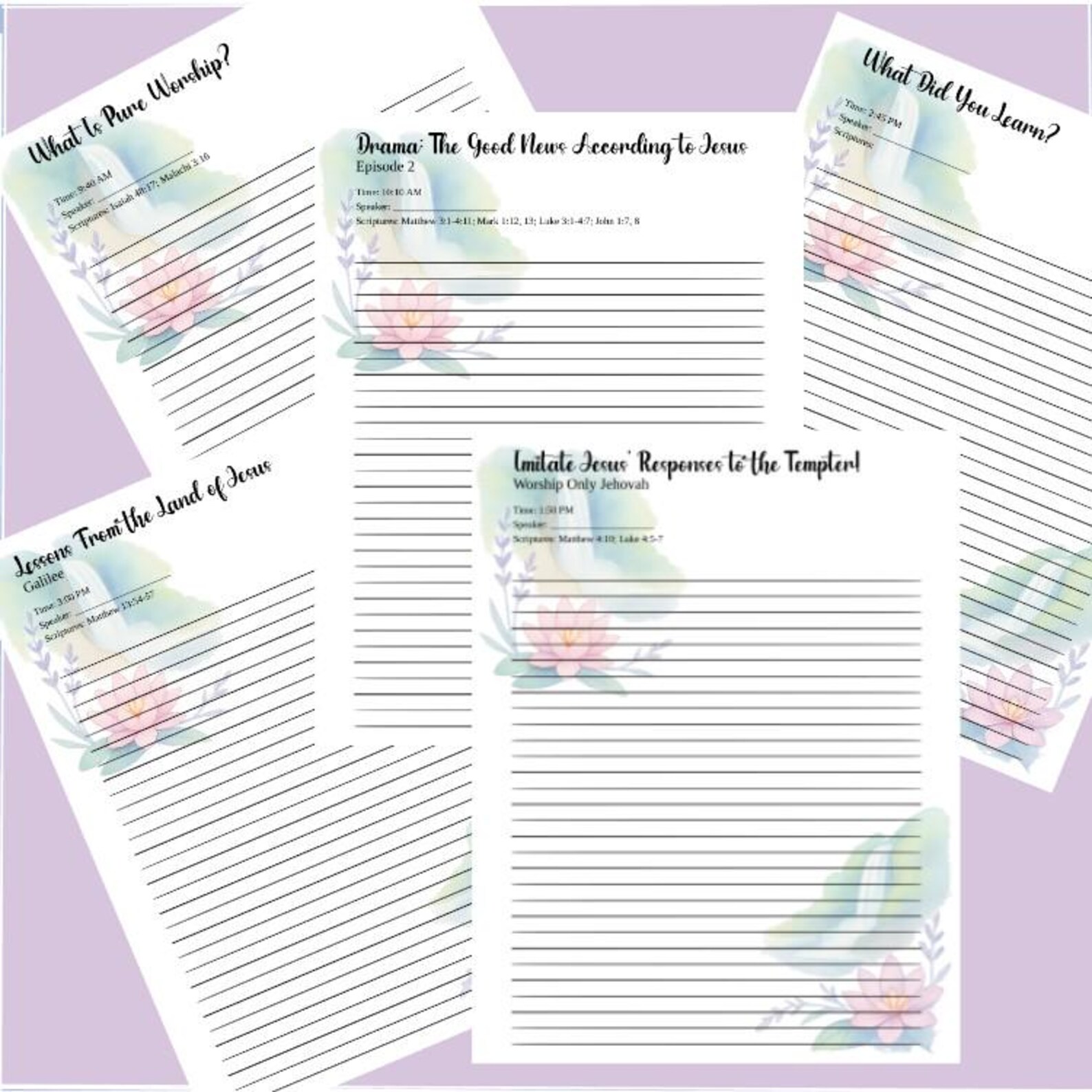 JW Pure Worship Convention Workbook | Notebook - Adult PDF Download ...