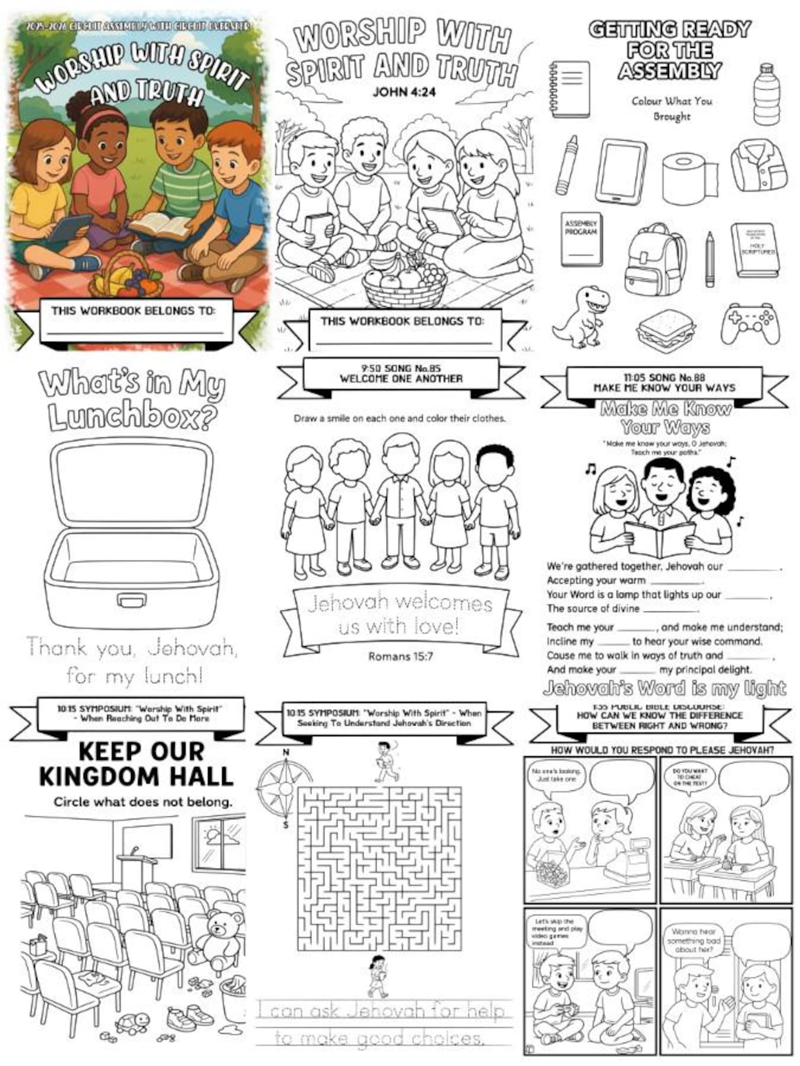 Worship With Spirit and Truth Kids Workbook | JW Circuit Assembly 2025 ...