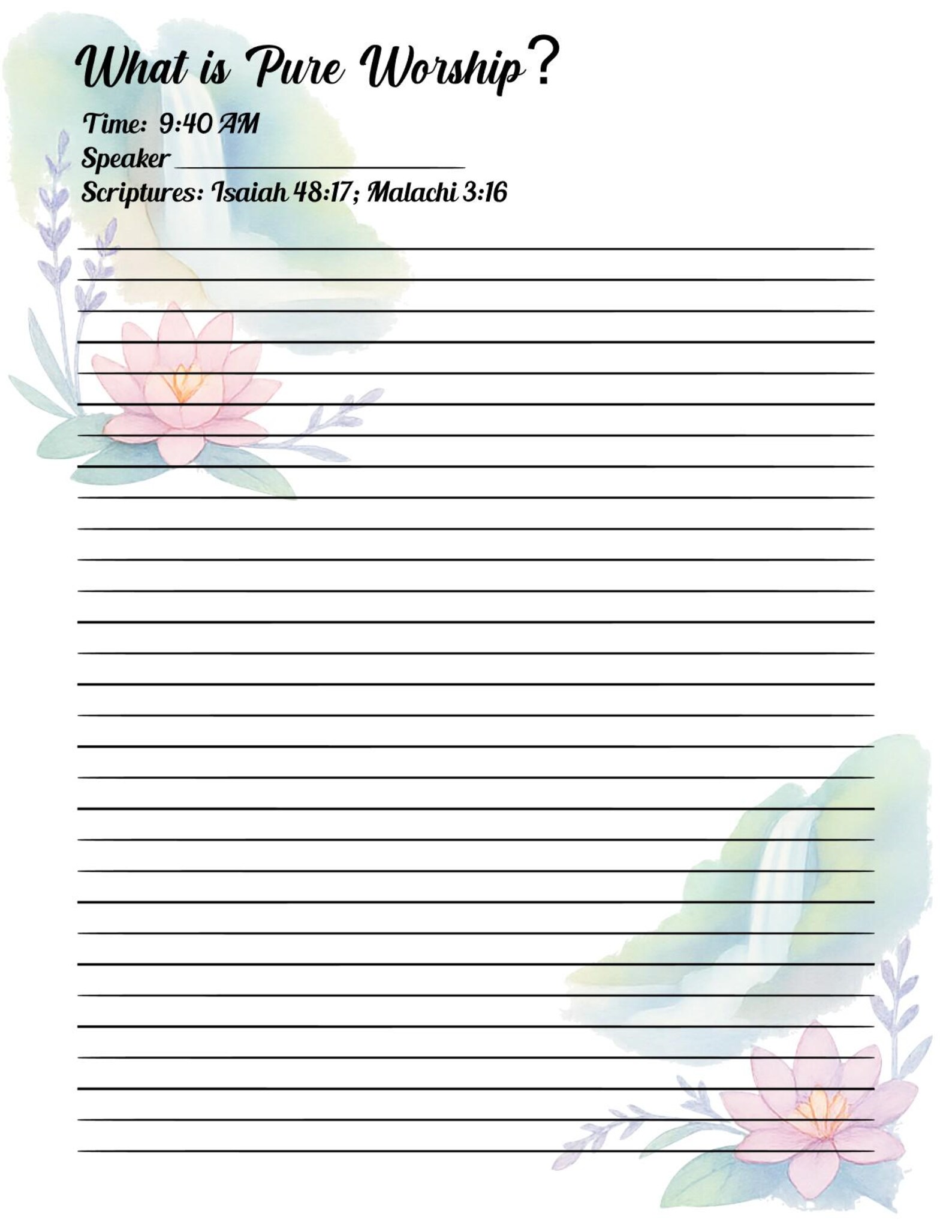 JW Pure Worship Convention Workbook | Notebook - Adult PDF Download ...