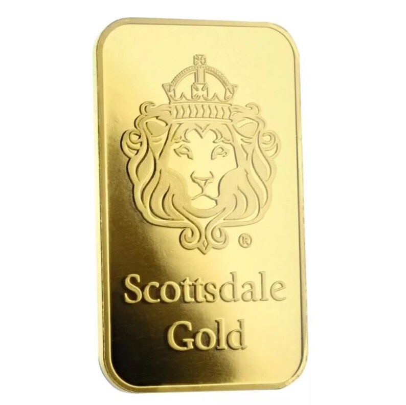 Scottsdale Mint 1 Oz Gold Bar – .9999 Fine Gold – Certi-lock™ Sealed - Etsy