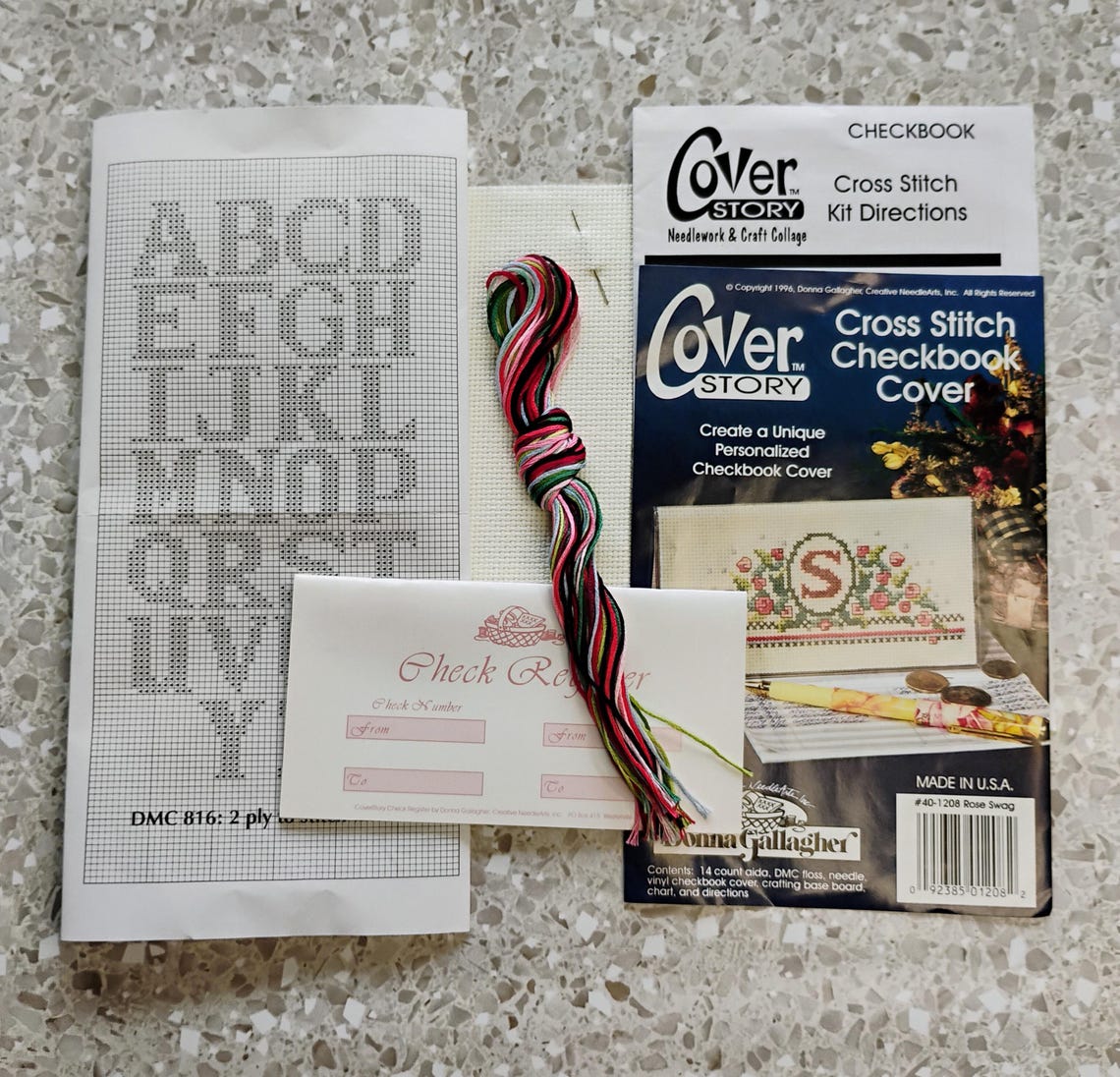 Cross Stitch Kit, Checkbook Cover. Create a Unique Personalized ...