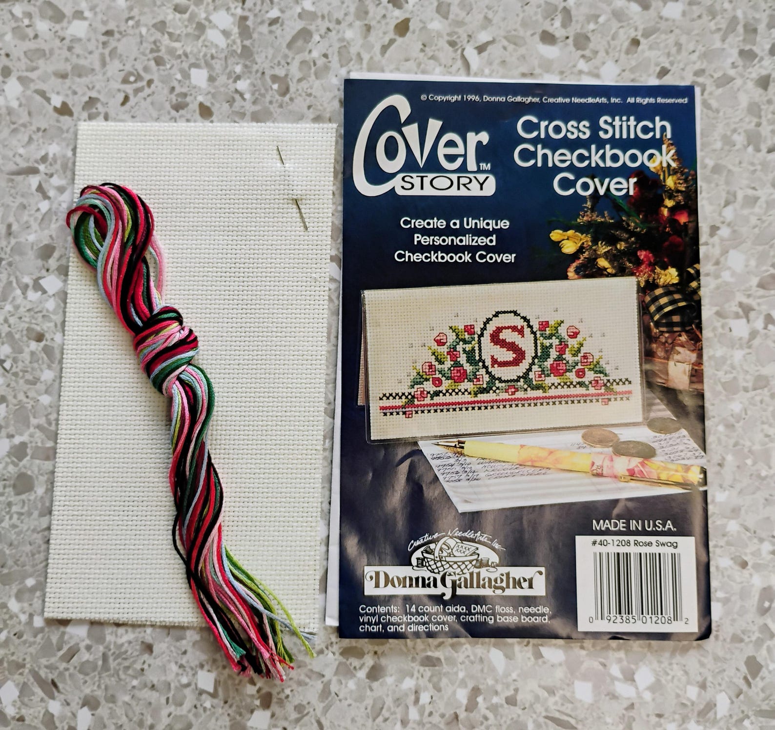 Cross Stitch Kit, Checkbook Cover. Create a Unique Personalized ...