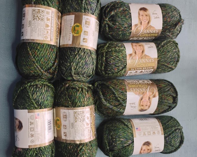 Yarn Lot of 8 Skeins, Soft to the Touch. Lion Brand, Bulky # 5. Net ...