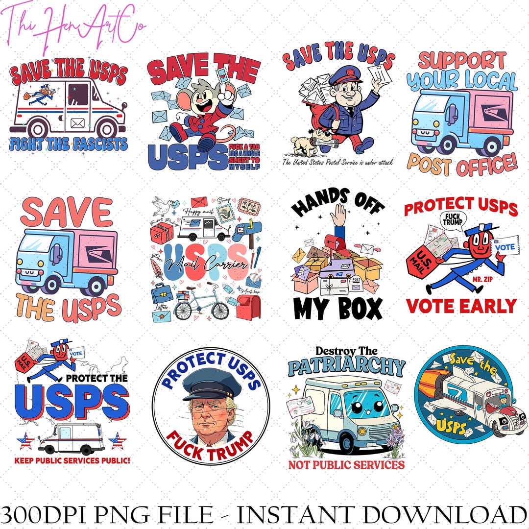 10+ Save the USPS Png Bundle, US Postal Service Png, Protect the Usps ...