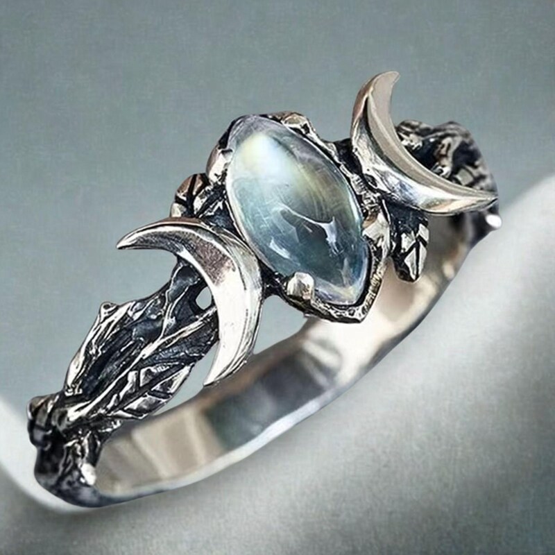 Triple Moon Ring - Etsy