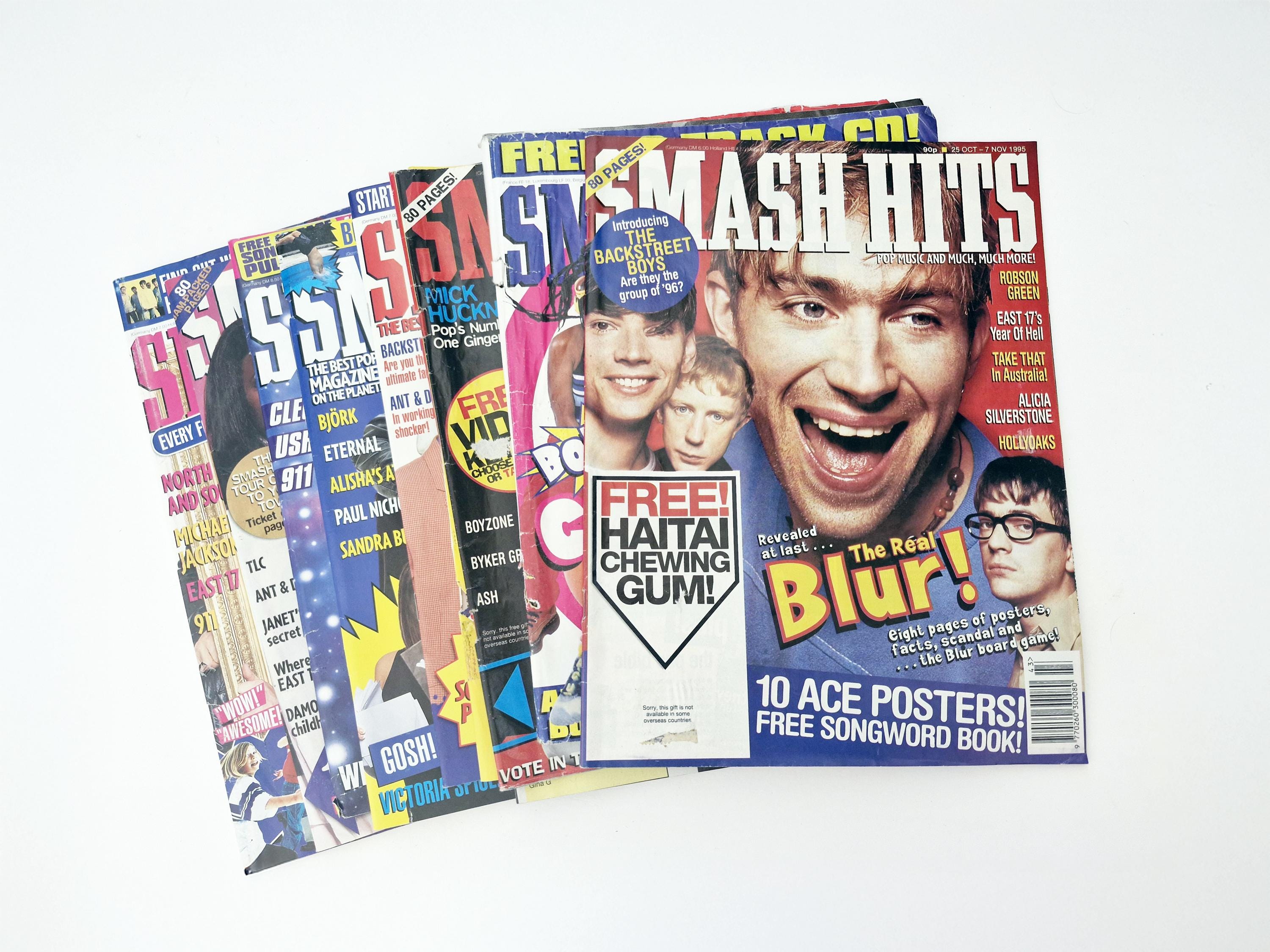 Smash Hits Magazine - 1990s Music Magazines - Blur, Cleopatra, Eternal ...