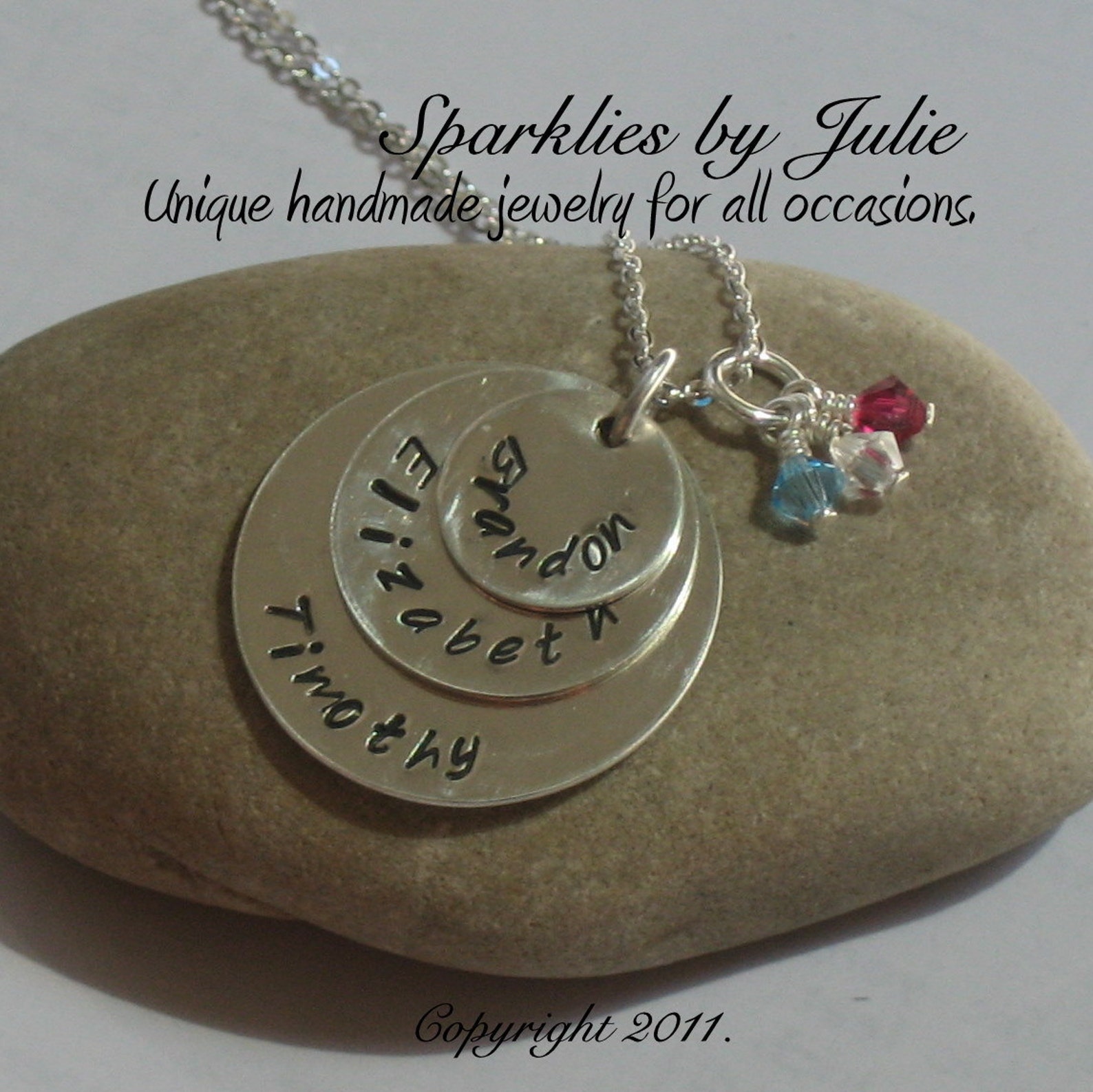 My 3 Wishes Personalized Hand Stamped Sterling Silver - Etsy