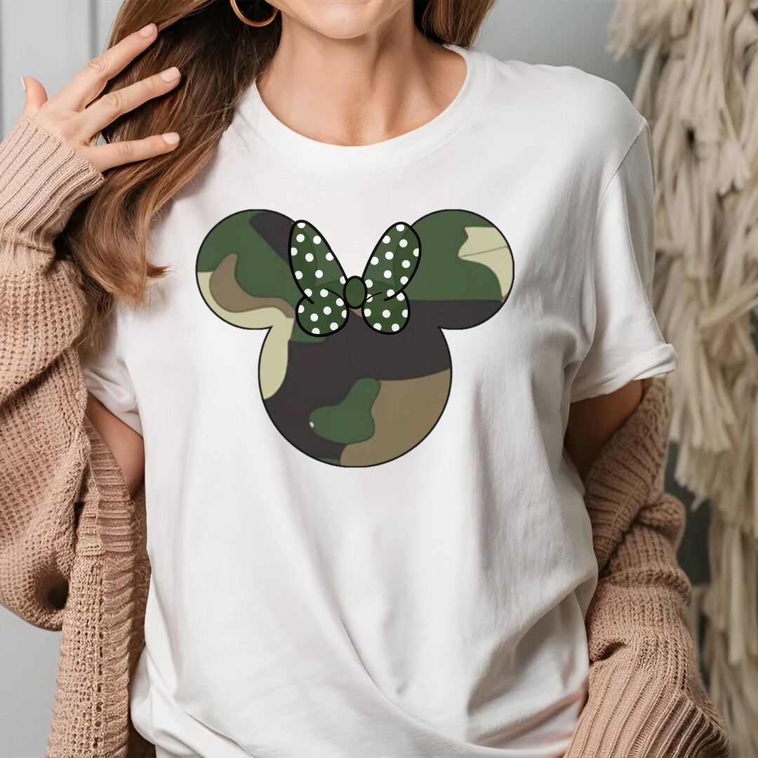 Camo Mickey Minnie Matching Shirts, Military Disney Family T-shirts ...